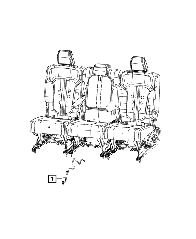 2022-2023 Jeep Rear Seat Wiring 68427430AD | Mopar eStore