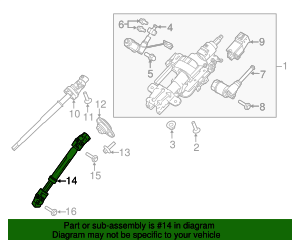 FL3Z-3B676-A - Lower Shaft 2015-2020 Ford F-150 | Ford Parts Direct
