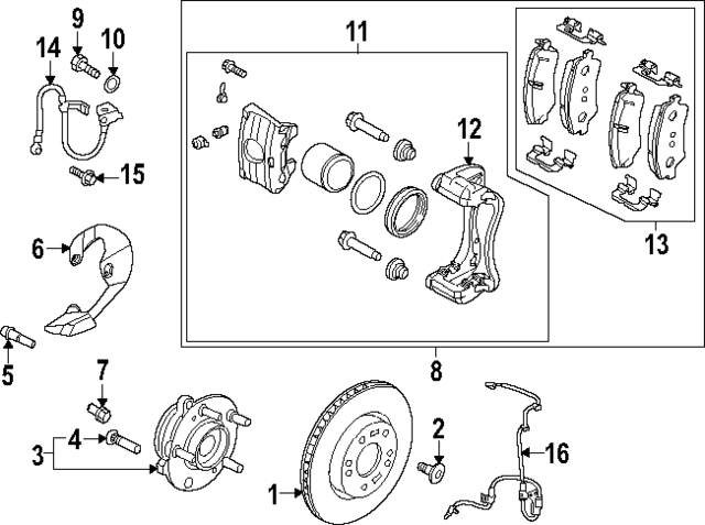 2022-2024 Hyundai Ioniq 5 Front Speed Sensor 58930-GI100 | Hyundai ...