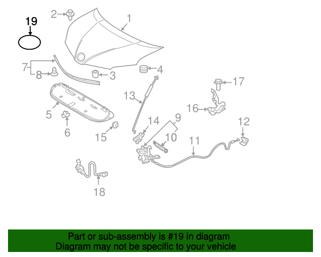 75441-08020 - Hatch Emblem - 2008-2019 Toyota | Lithia Toyota Parts