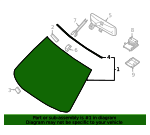 2020-2022 Nissan Sentra Windshield 72700-6LB0B | TascaParts.com