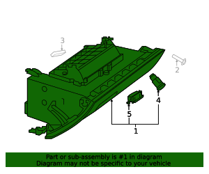 177-680-39-00-64-8T92 - Glove Box Assembly 2019-2021 Mercedes-Benz ...