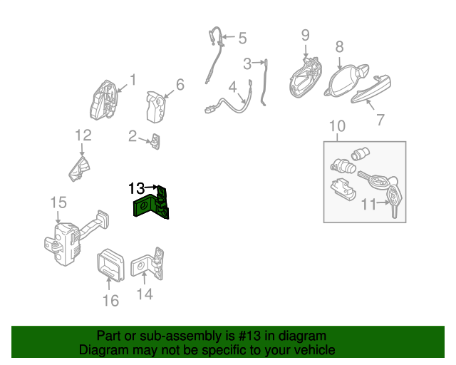 41527200228 - 2004-2010 BMW Upper Hinge (41-52-7-200-228) | BMW of ...