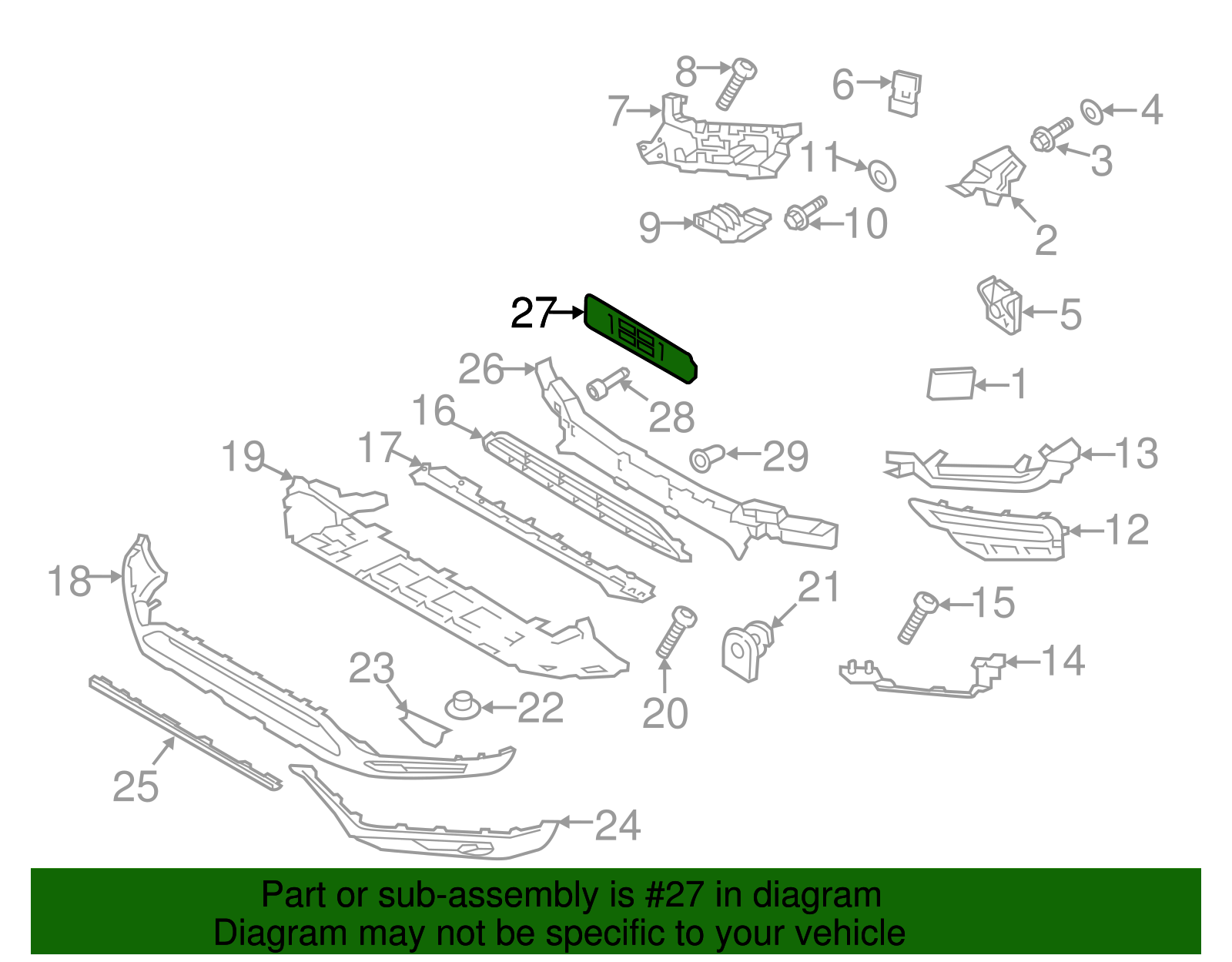 31383632 - License Bracket - 2016-2020 Volvo XC90 | Volvo OEM Parts Direct