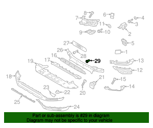 1999-2021 Volvo License Bracket Grommet 987282 | OEM Parts Online