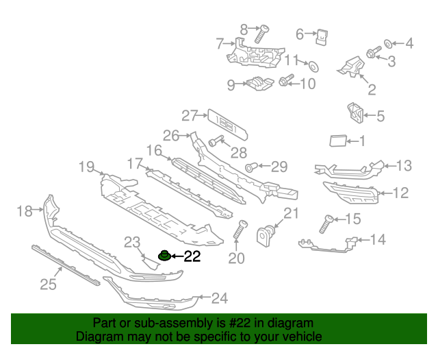 30763619 - Air Guide Clip - 2008-2021 Volvo | Volvo OEM Parts Direct