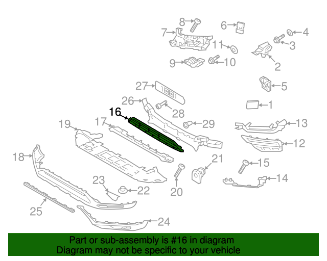 32227520 - Lower Grille 2016-2019 Volvo XC90 | My Swedish Parts