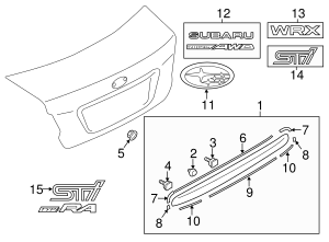 2012-2020 Subaru OEM NEW 12-2020 Subaru WRX STI Impreza Legacy XV Lift ...