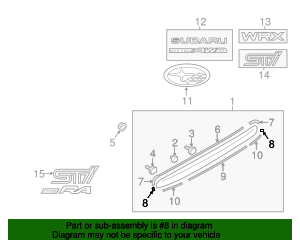 2012-2024 Subaru Switch Panel Protector 91713AG040 | Subaru Parts Store