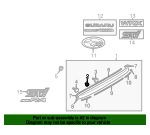 2005-2025 Subaru Trunk Lid Trim Clip 909130113 | Subaru Parts Store