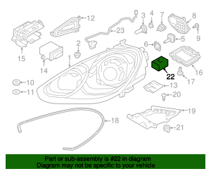 2011-2018 Porsche Cayenne Repair Kit 958-631-121-00 | Sunset Porsche Parts