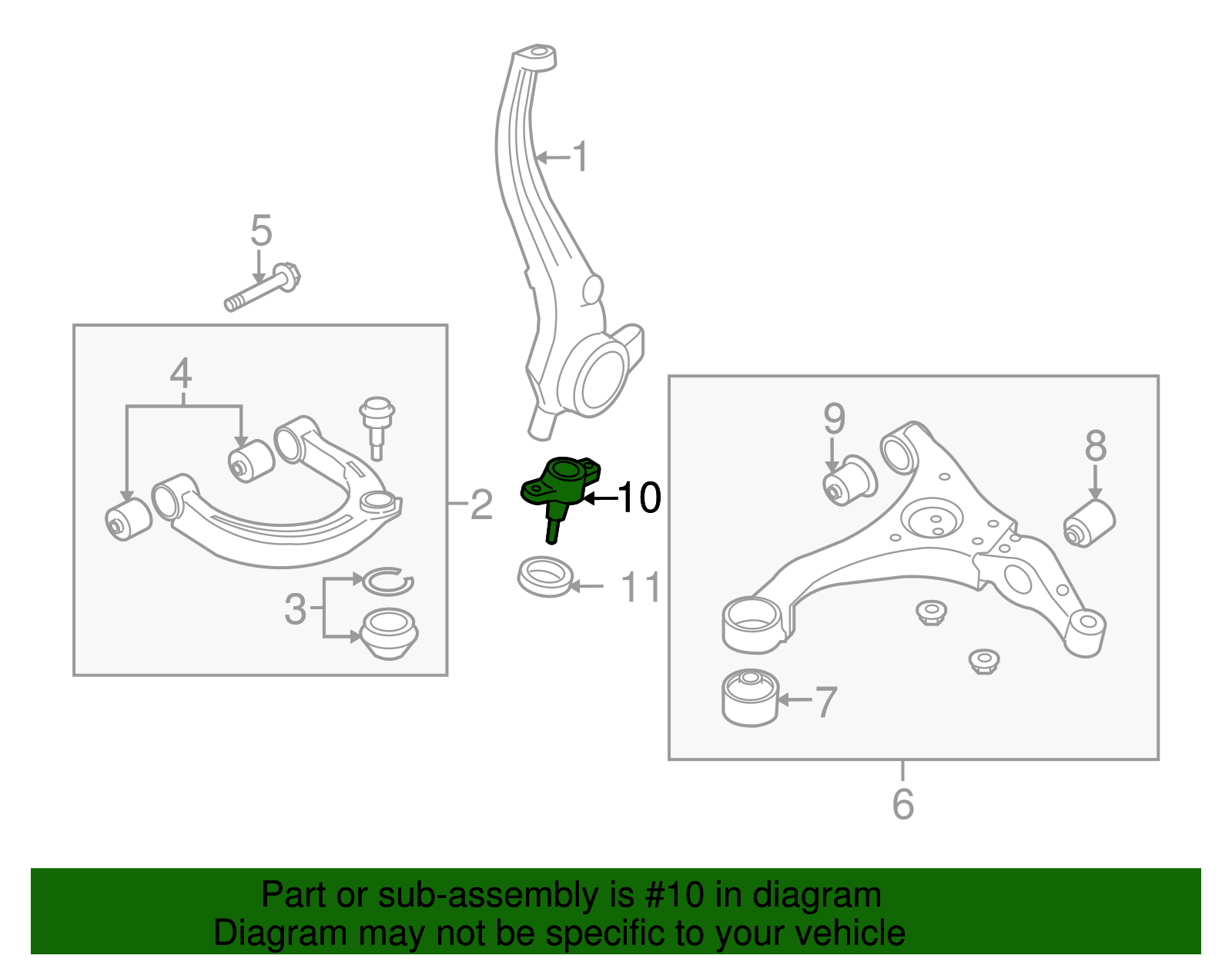2006-2011 Hyundai Lower Ball Joint 51760-3K000 | Retail Performance ...