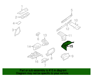51-45-7-155-193 - Trim panel lower right 2006-2012 BMW ...