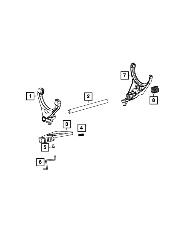 2012-2018 Ram Transfer Case Shifter Assembly 68164686AA | Mopar eStore