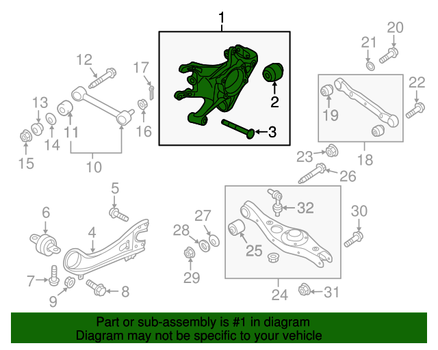 2013-2014 Hyundai Knuckle 52710-2W000 | Hyundai OEM Parts Superstore