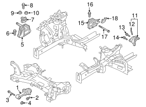 2021-2023 Hyundai Engine Support Rod Bracket 21670-03HA1 | QuirkParts