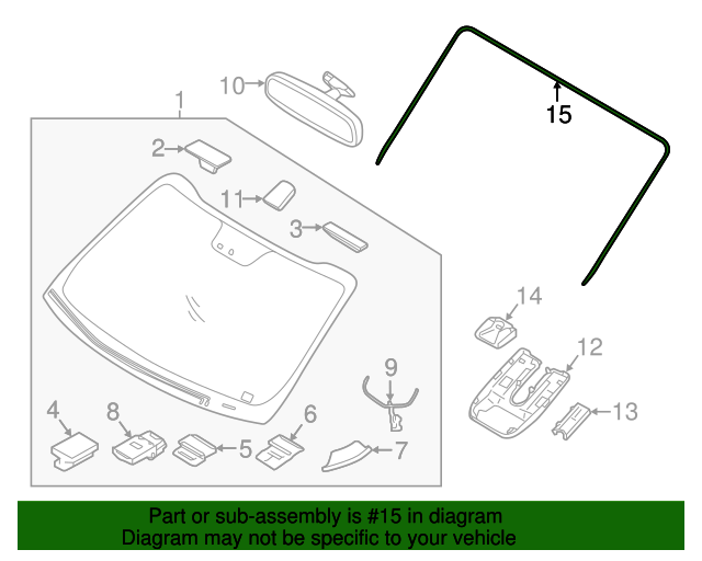 2017-2021 Kia Sportage OEM NEW 2017-20 Kia Sportage Moulding-Windshield ...