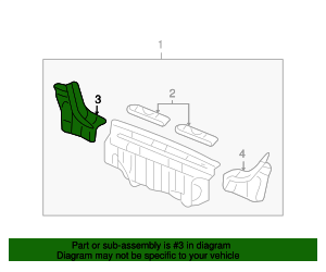 04662-SLN-A00ZZ - Stiffener Set, R Rear Panel Side 2007-2008 Honda Fit ...