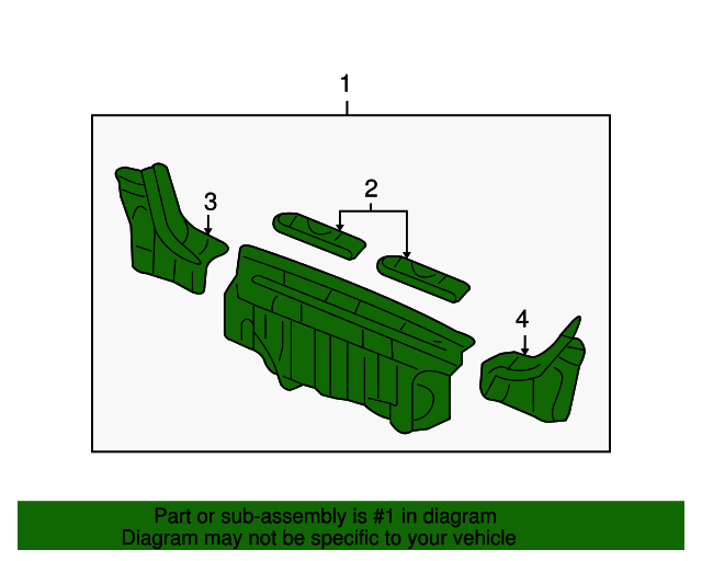 66100-SLN-A00ZZ - Panel Rear - 2007 2008 Honda Fit | Honda Car Parts Direct