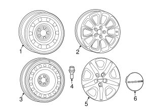 2013-2024 Mopar Wheel Bolt 6511051AA | Mopar Parts Canada