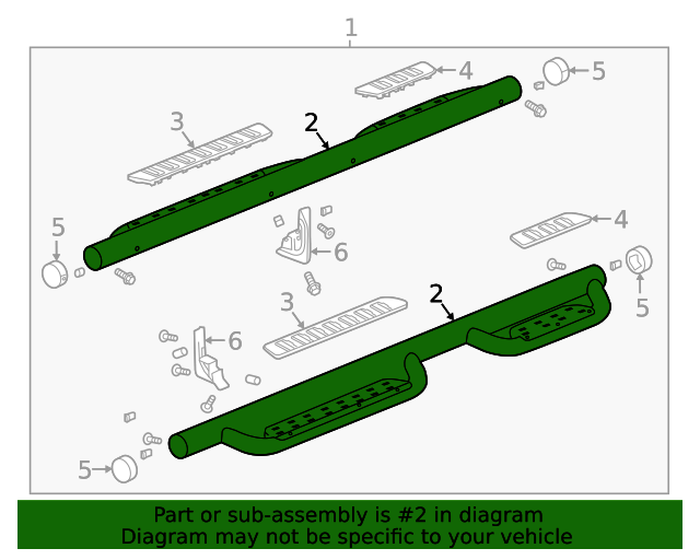 GM Parts 84157007 - Running Board Step | GM Parts Store