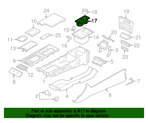 2017-2019 Jaguar XE Cup Holder T2H3387 | JaguarParts.com