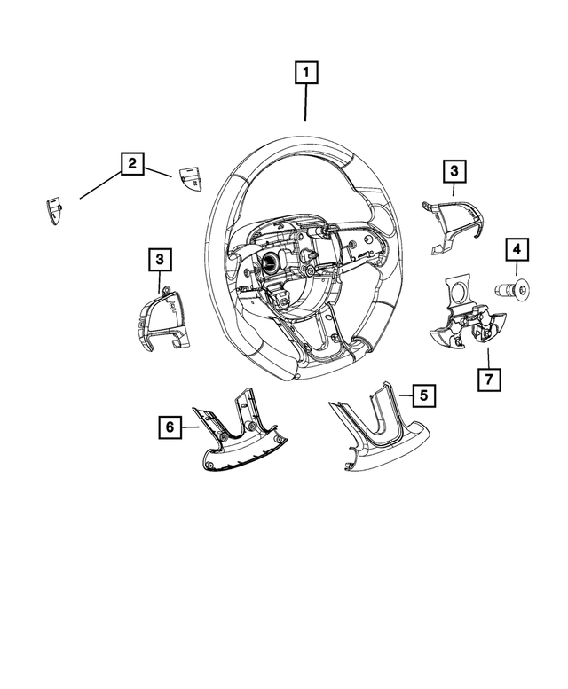 2014-2021 Mopar Paddle Switch Bezel, Left 1ZV37LC5AC | Mopar eStore