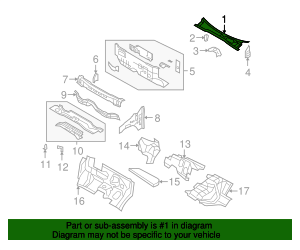 05113548AC - Cowl Top Panel - 2008-2020 Mopar | Mopar Parts Canada