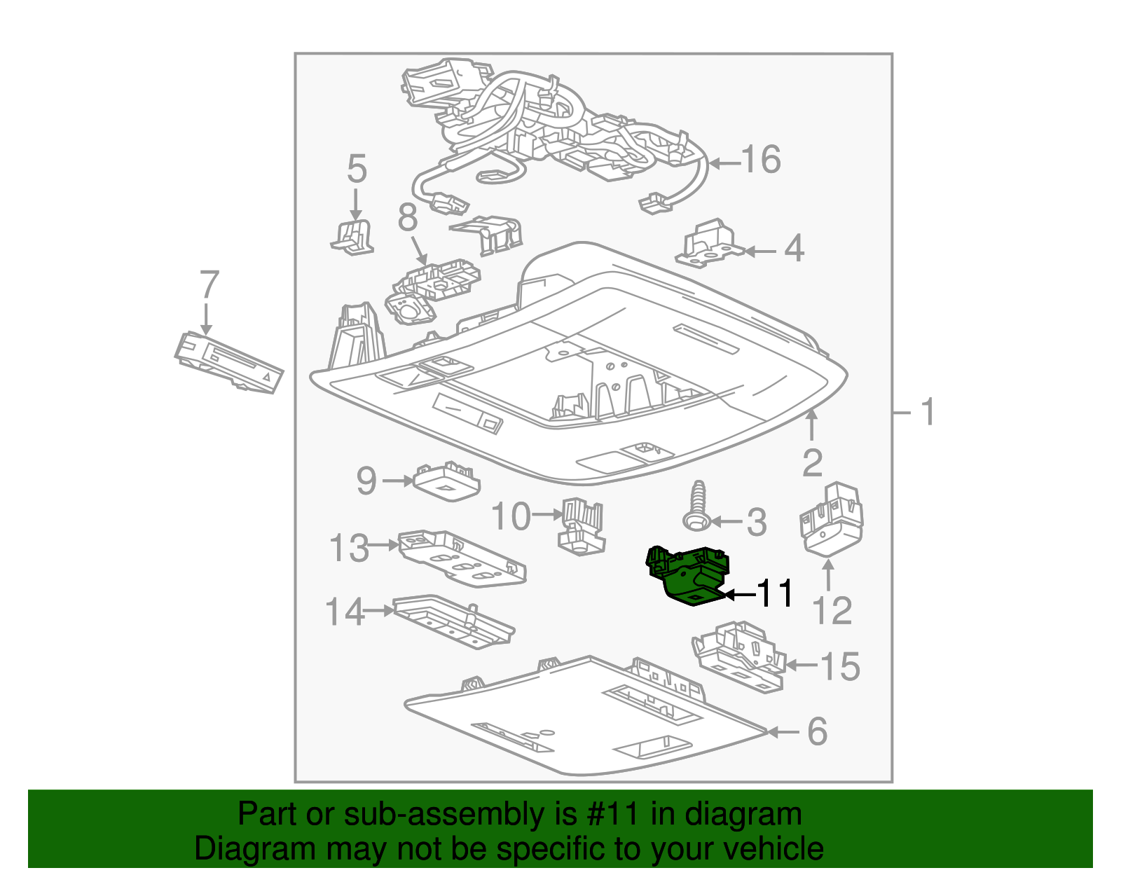 2007-2021 GM Ebony Door Window Switch 20945129 | OEM Parts Online