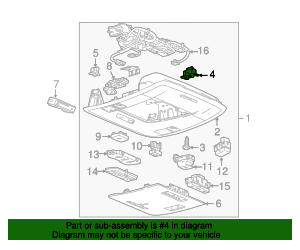 2014-2019 GM Roof Console Nut 11546998 GM | GMPartsDirect.com