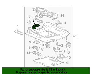 2018-2020 GM Reading Lmp Assembly 84556769 | GMPartsDirect.com