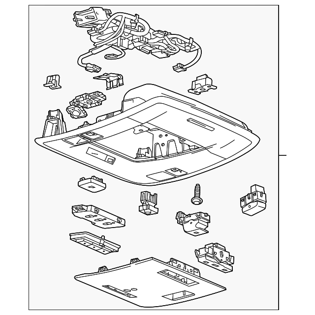 84456884 - Light Ash Gray Roof Console 2014-2019 GM | GM Wholesale Direct