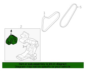 25281-2S000 - Accessory Drive Belt Tensioner Assembly 2020-2024 Hyundai ...