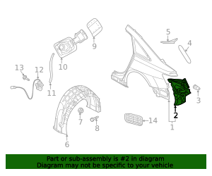4K9-809-649-A - Tail Lamp Pocket 2020-2025 Audi | Audi OEM Parts
