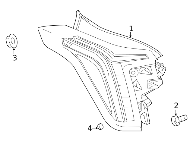 2020 Cadillac CT5 Tail Lamp 84623934 | TascaParts.com