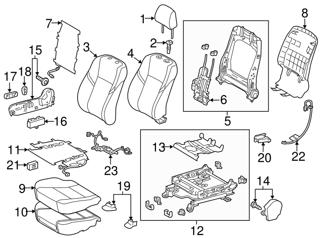 2015-2018 Toyota Seat Cushion Heater 87510-06100 | Toyota Parts Center