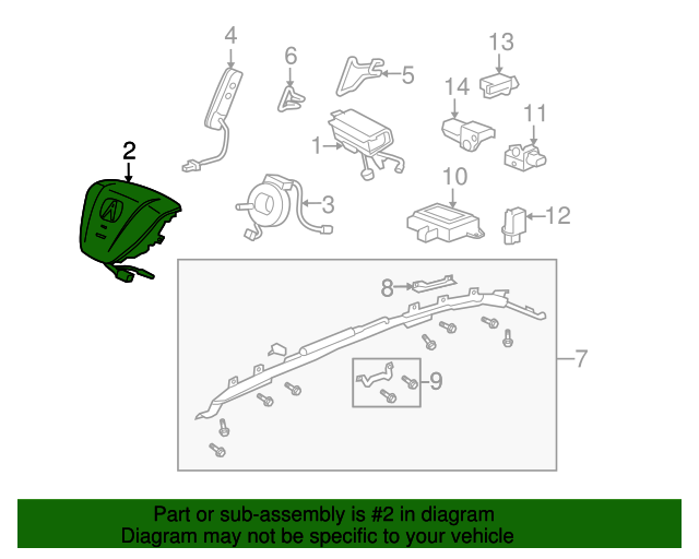 2007-2009 Acura MDX Module Assembly, Driver *NH167L* (Graphite Black ...