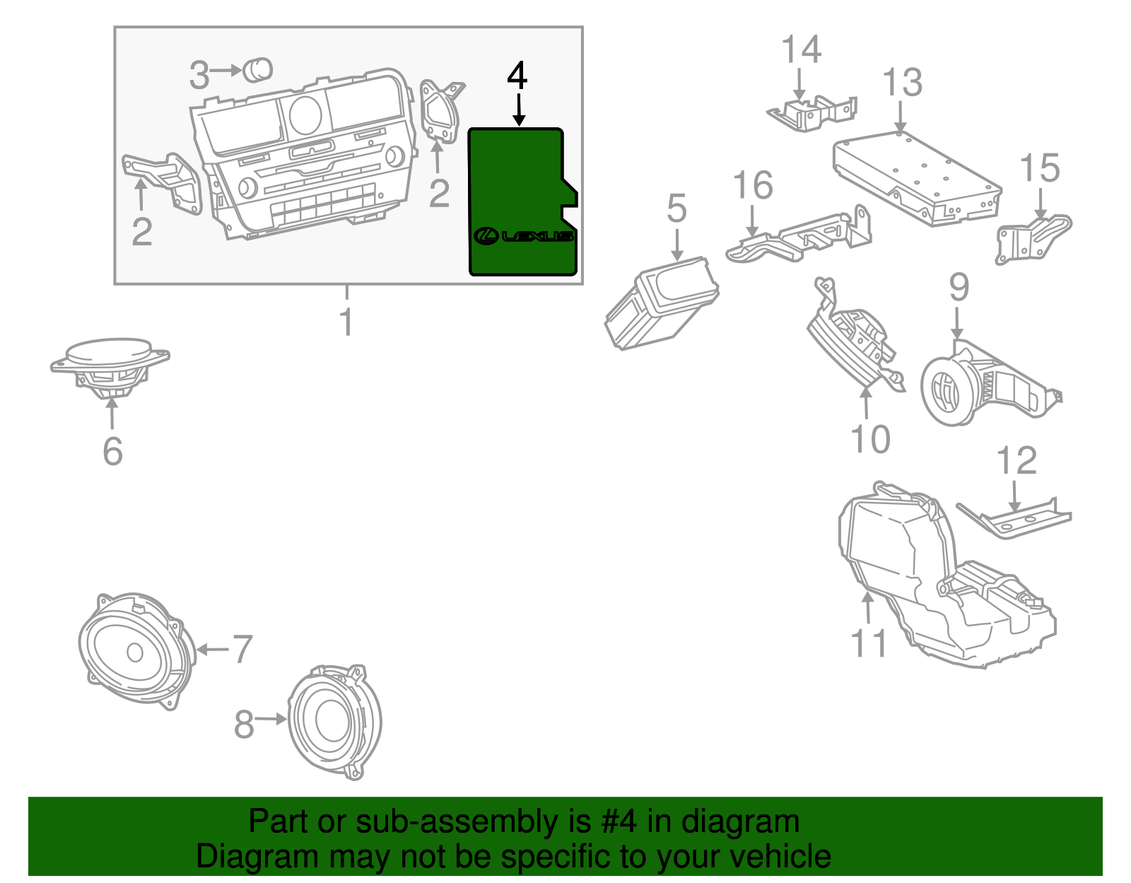 2016 Lexus Memory Card 86271-0E030 | OEM Parts Online