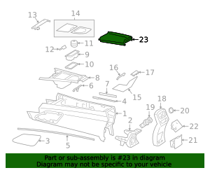 205-680-91-04-8U00 - Console Armrest 2019 Mercedes-Benz ...