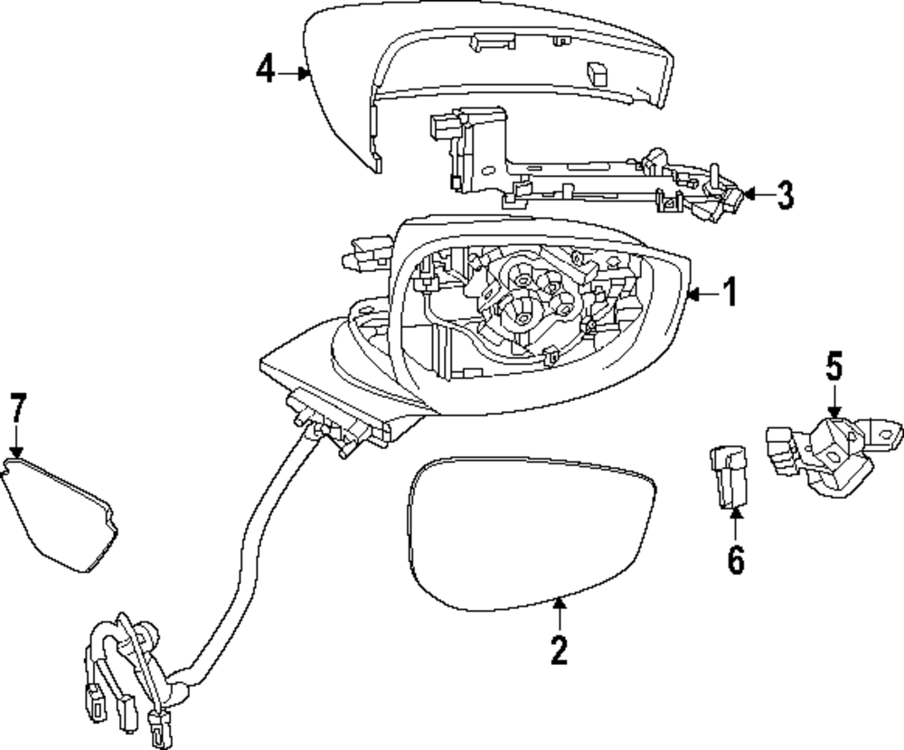 KEVK-69-121B - Mirror Base 2024 Mazda CX-90 | Florida Mazda Parts