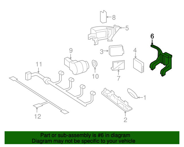 292-885-00-40 - Blind Spot Detection System Warning Sensor Bracket 2016 ...