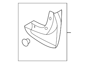 31435990 - Mudflap front - 2018-2020 Volvo XC60 | Volvo OEM Parts Direct