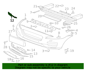 2021-2023 Jaguar F-Pace Lower Deflector T4A38046 | JaguarParts.com