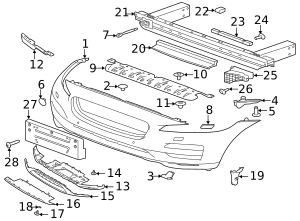 2021-2023 Jaguar F-Pace Impact Bar T4A37746 | OEM Parts Online