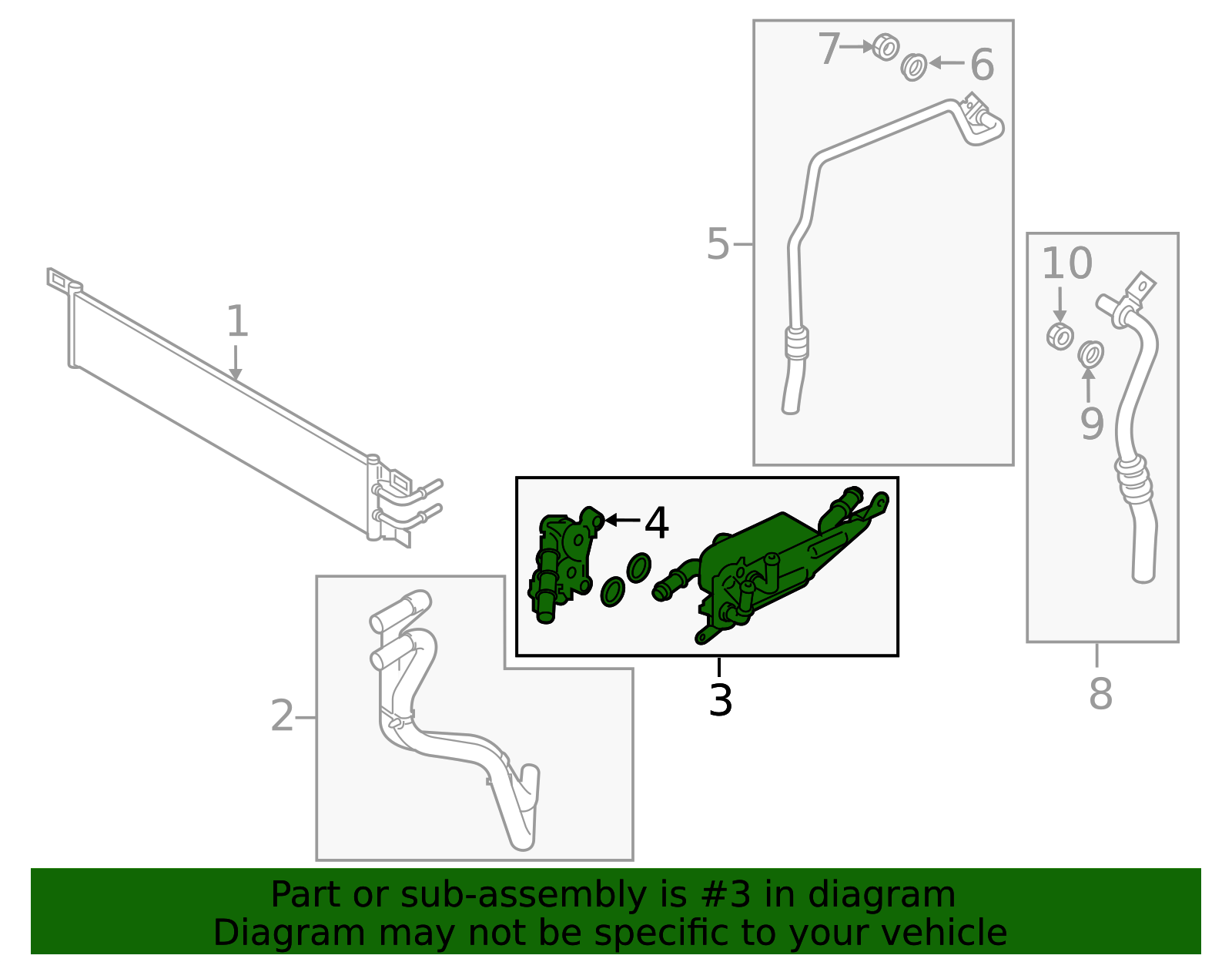 KX6Z-7A095-B - Oil Cooler 2021-2024 Ford | Big 3 Auto Parts