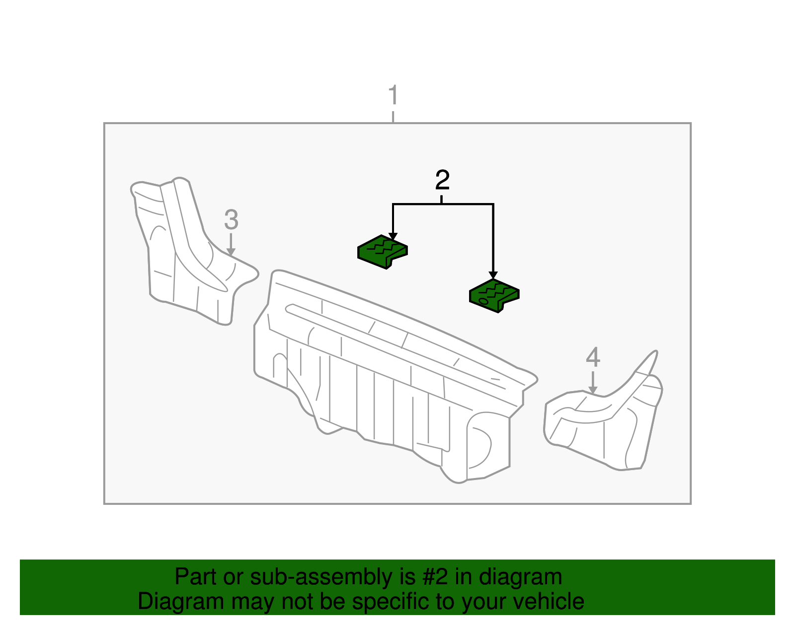 66118-TF0-G00ZZ - Rear Body Panel Bracket 2009-2013 Honda Fit | Honda ...