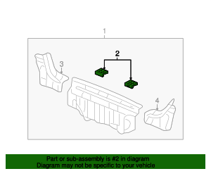 66118-TF0-G00ZZ - Rear Body Panel Bracket 2009-2013 Honda Fit | Honda ...