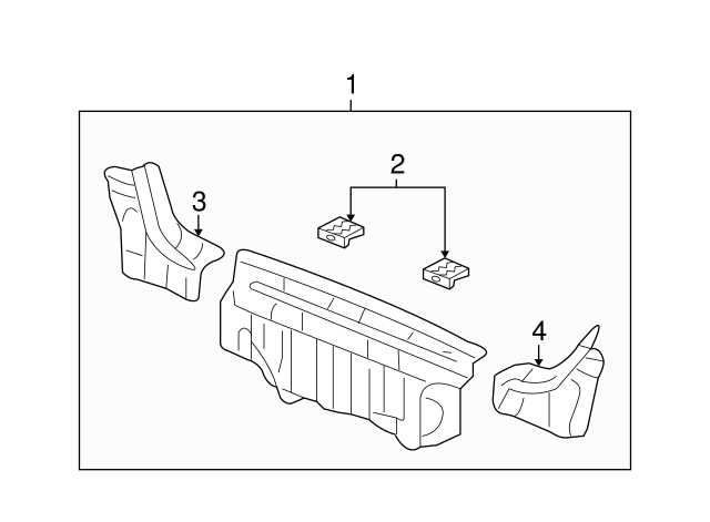 66100-TK6-315ZZ - Panel, Rear 2009-2013 Honda Fit | Honda Parts Online