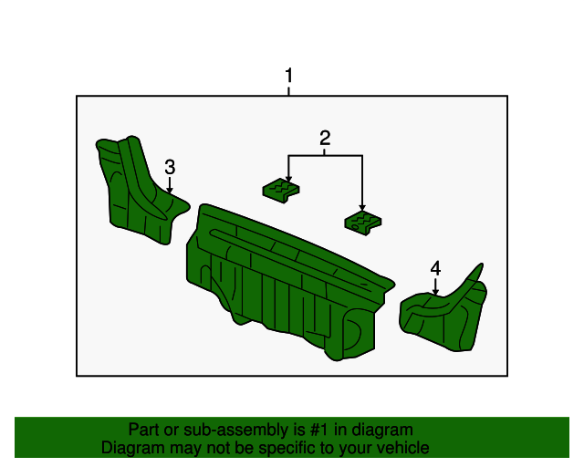 66100-TK6-315ZZ - Panel, Rear 2009-2013 Honda Fit | Honda Parts Online