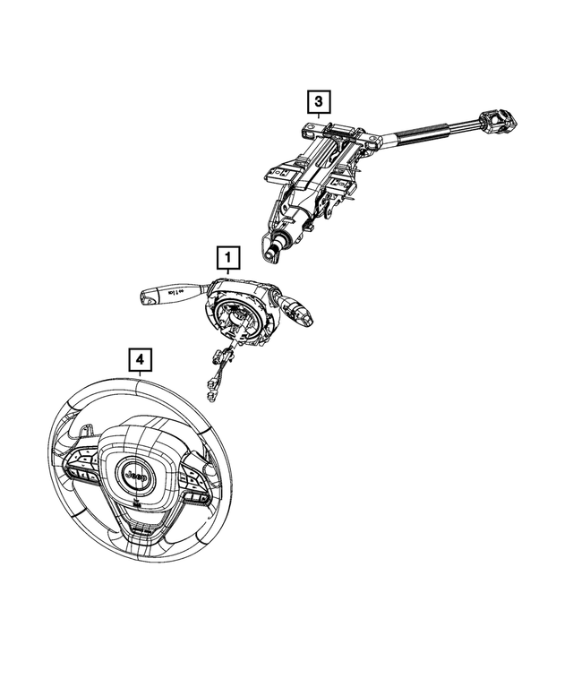 2014-2023 Jeep Cherokee Steering Column Module 68455810AA | My Mopar Parts